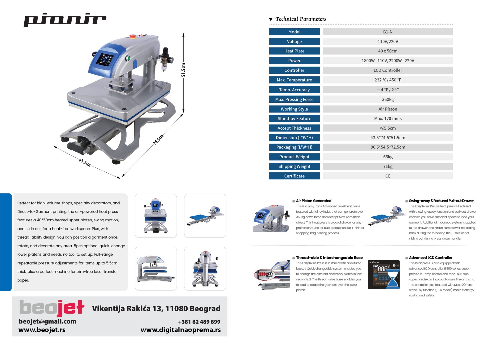 Pionir RH45 – Digitalna Oprema | BeoJet